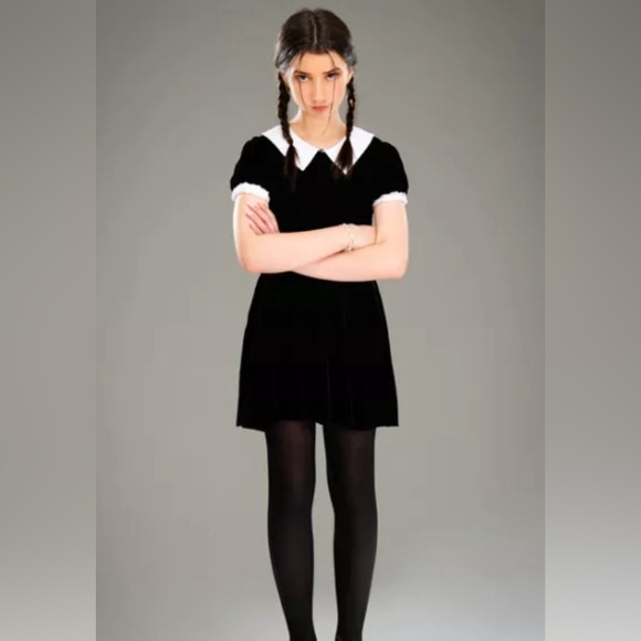 Dresses | Halloween Wednesday Addams Style Fancy Dress Horror Movie ...